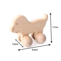 China 9/Style Baby Building Blocks Toy Maple Car Mahogany Classic Car Black Walnut Gift Toy Beech Wood Car Educational Montess for sale