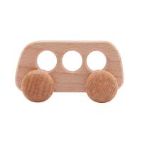 China 9/Style Baby Building Blocks Toy Maple Car Mahogany Classic Car Black Walnut Gift Toy Beech Wood Car Educational Montess for sale