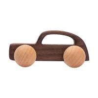 China 9/Style Baby Building Blocks Toy Maple Car Mahogany Classic Car Black Walnut Gift Toy Beech Wood Car Educational Montess for sale