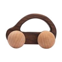 China 9/Style Baby Building Blocks Toy Maple Car Mahogany Classic Car Black Walnut Gift Toy Beech Wood Car Educational Montess for sale
