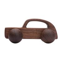 China 9/Style Baby Building Blocks Toy Maple Car Mahogany Classic Car Black Walnut Gift Toy Beech Wood Car Educational Montess for sale