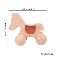 China 9/Style Baby Building Blocks Toy Maple Car Mahogany Classic Car Black Walnut Gift Toy Beech Wood Car Educational Montess for sale