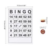 China Vintage Wooden Chess Bingo Game With 40 Bingo Number Cards DIY for sale