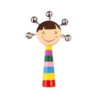 China Musical Wooden Rattle Montessori For Baby Crib Toys Baby Educational for sale