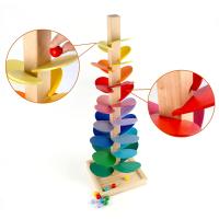 China Montessori Educational Toy Blocks Wooden Music Tree with Marble Ball Run Track Game Baby Kids Children Intelligence Wood for sale