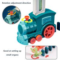 China Kids Electric Wooden Domino Blocks Automatic Laying Educational DIY for sale