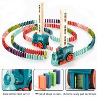 China Kids Electric Wooden Domino Blocks Automatic Laying Educational DIY for sale