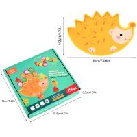 China Wooden Stacking Balance Building Block Toys Cartoon Animal Hedgehog Fruit Blocks Balance Games Montessori Toys for sale