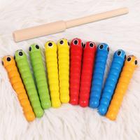 China Wooden  Bug Catching Game 5 Worms 1 Wooden Toys Accessories Montessori Educational Toys for sale
