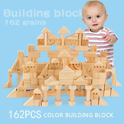 China Montessori Education Wooden Grains Stacking Building Blocks Kindergarten Children Early Childhood Parenting Kids Toys for sale