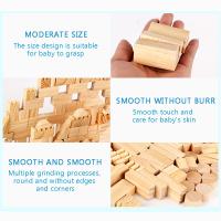 China Montessori Education Wooden Grains Stacking Building Blocks Kindergarten Children Early Childhood Parenting Kids Toys for sale