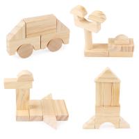 China Montessori Education Wooden Grains Stacking Building Blocks Kindergarten Children Early Childhood Parenting Kids Toys for sale