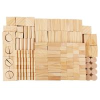 China Montessori Education Wooden Grains Stacking Building Blocks Kindergarten Children Early Childhood Parenting Kids Toys for sale