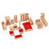 China Wooden Dollhouse Dining Room Table Furniture For Kid Gift Education for sale