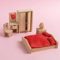 China Wooden Dollhouse Dining Room Table Furniture For Kid Gift Education for sale