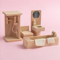China Wooden Dollhouse Dining Room Table Furniture For Kid Gift Education for sale