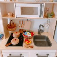 China Children'S Log Wooden Kitchen Toy Set Simulation Mini Educational for sale