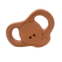 China Baby Wooden Teethers Food Grade Animal Tortoise Koala Whale Turtle Shape for sale
