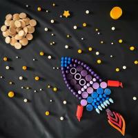 China Baby Wooden Constructor Set Nordic Wooden Rainbow Blocks Loose Parts Montessori Educational Toys Children Toddler Baby G for sale