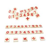 China Figure Blocks Counting Sticks Education Wooden Toys Building Intelligence Block Montessori Mathematical Wooden Box for sale