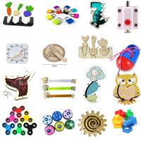 China Baby Busy Board DIY Accessories Montessori Toys Kids Wood Chip Skill Training Game Puzzle Intelligence Development Baby for sale
