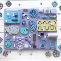 China Baby Busy Board DIY Accessories Montessori Toys Kids Wood Chip Skill Training Game Puzzle Intelligence Development Baby for sale
