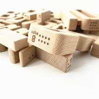China Number Building Blocks Wooden Math Digital Toys Baby Balance Block Jenga Toy Montessori Educational Natural Wood Toys fo for sale