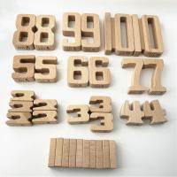 China Number Building Blocks Wooden Math Digital Toys Baby Balance Block Jenga Toy Montessori Educational Natural Wood Toys fo for sale