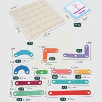 China Nail Board Puzzle Montessori Geometric Wooden Early Toy Toy Jigsaw Board Game Child Education Educational Wood Education for sale