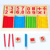 China Figure Blocks Counting Wooden Toys Montessori Educational Children Gift for sale