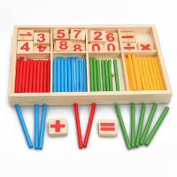 China Figure Blocks Counting Wooden Toys Montessori Educational Children Gift for sale