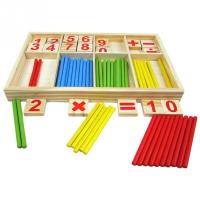China Figure Blocks Counting Wooden Toys Montessori Educational Children Gift for sale