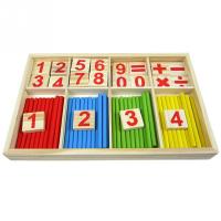 China Figure Blocks Counting Wooden Toys Montessori Educational Children Gift for sale