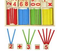 China Figure Blocks Counting Wooden Toys Montessori Educational Children Gift for sale