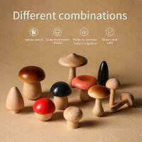 China Mushroom Shape Wooden Blocks For Children Educational for sale