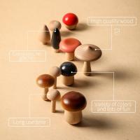 China Mushroom Shape Wooden Blocks For Children Educational for sale