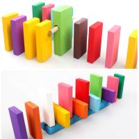 China Wooden Colored Domino Accessories For Children for sale