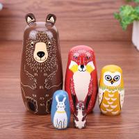 China Wooden Russian Doll Matryoshka Handmade Children Gifts for sale