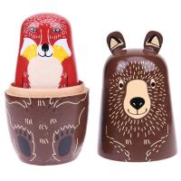 China Wooden Russian Doll Matryoshka Handmade Children Gifts for sale