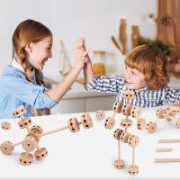 China 3D Construct Fort Wooden Building Blocks Toy Creative DIY For Children for sale