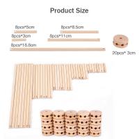 China 3D Construct Fort Wooden Building Blocks Toy Creative DIY For Children for sale