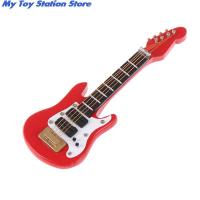China 1:12 Dollhouse Miniature Music Electric Guitar For Kids Musical Toy House Decor for sale