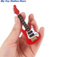 China 1:12 Dollhouse Miniature Music Electric Guitar For Kids Musical Toy House Decor for sale
