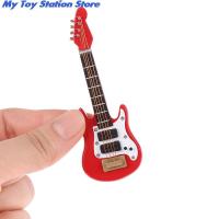 China 1:12 Dollhouse Miniature Music Electric Guitar For Kids Musical Toy House Decor for sale