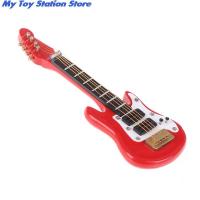 China 1:12 Dollhouse Miniature Music Electric Guitar For Kids Musical Toy House Decor for sale