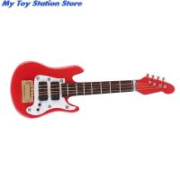 China 1:12 Dollhouse Miniature Music Electric Guitar For Kids Musical Toy House Decor for sale