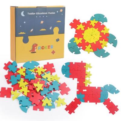 China Children Wooden Creative Jigsaw Building Block 1Set DIY 3D Educational for sale