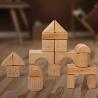 China Solid Wood Stacking Block Toy Shape Cognition DIY For Kids Children for sale