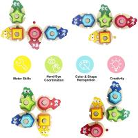 China Wooden Stacking Toys Sorting For Girls Boys Early Preschool Learning for sale