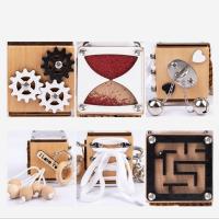 China Wooden Montessori Toys Busy Cube For Kids Travel Educational for sale